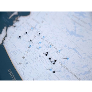 Canada Push Pin Map, Large Wall Art Map, Canada Travel Map, Custom Gift ...