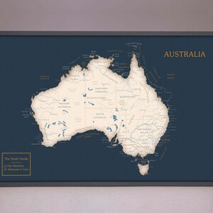 Custom Australia Map Push Pin Australia Map Australia Pin - Etsy