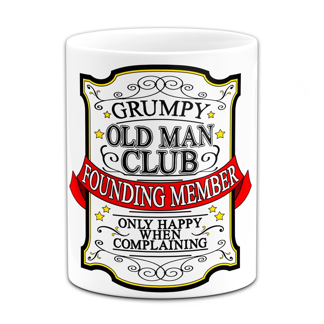 Grumpy Old Man Club Ceramic Pencil Holder / Caddy / Pot - Etsy