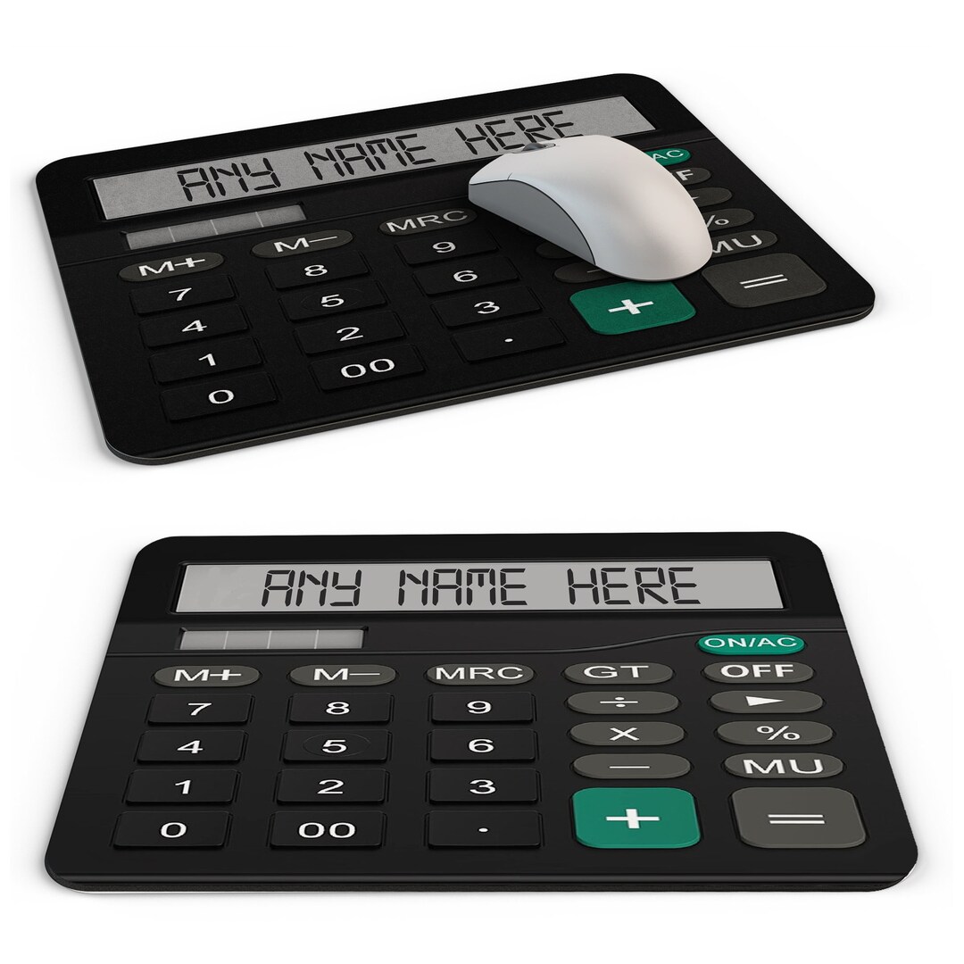 Personalised Digital Calculator PC Mousemat - Etsy