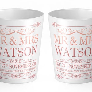 Pair of Pair of Personalised Happily Sharing A Drink Together Novelty ...