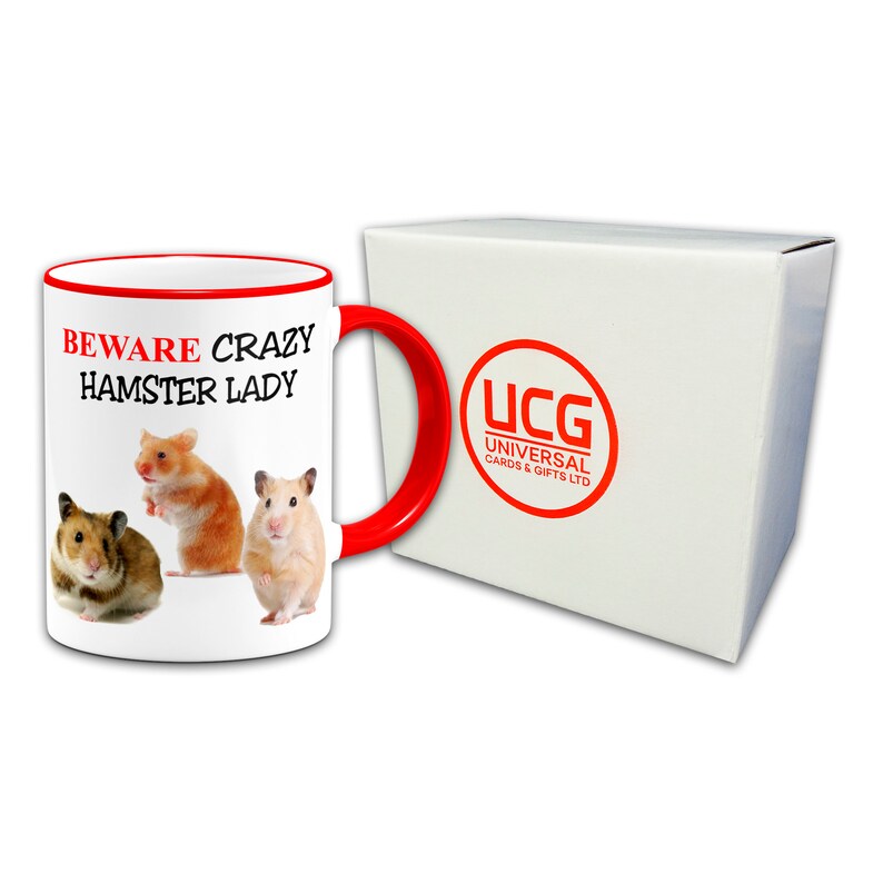 Beware Crazy Hamster Lady Funny Novelty Gift Mug Variation - Etsy