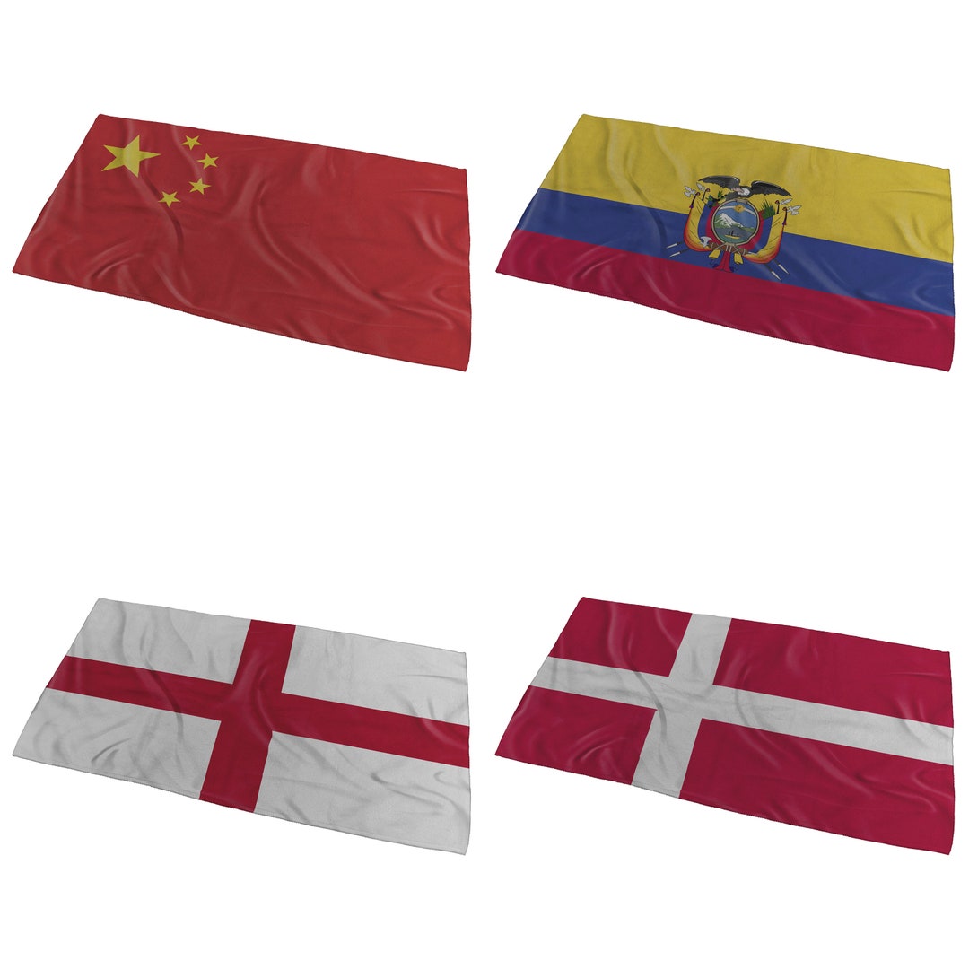 World Flags Wavy Design Bath Towel Variation 2 Small - Etsy
