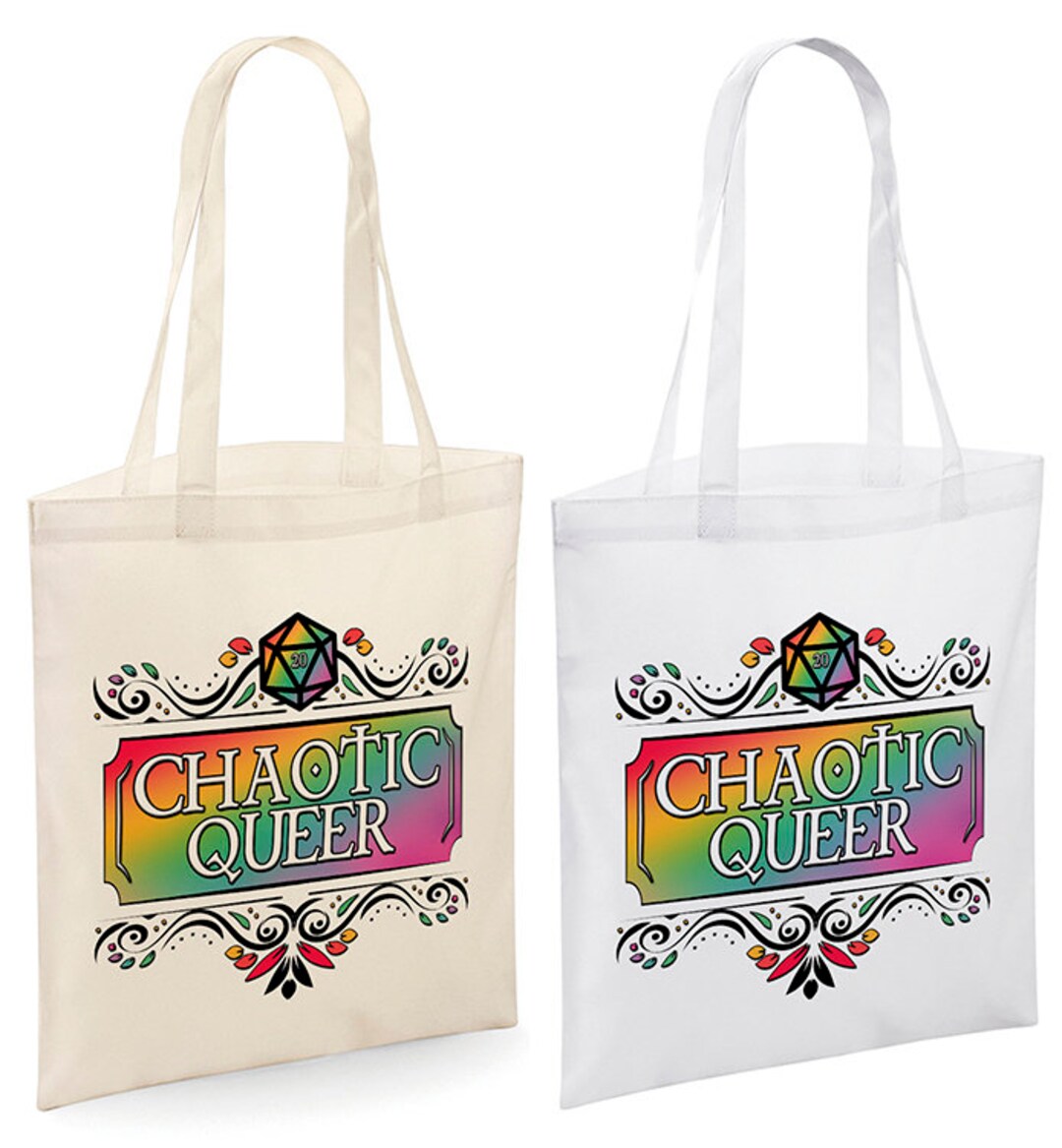 RPG Fantasy Character Chaotic Queer Gay LGBTQ Tote Shopper Bag - Etsy