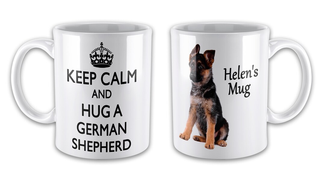 Personalised Keep Calm and Hug A German Shepherd Novelty Gift - Etsy