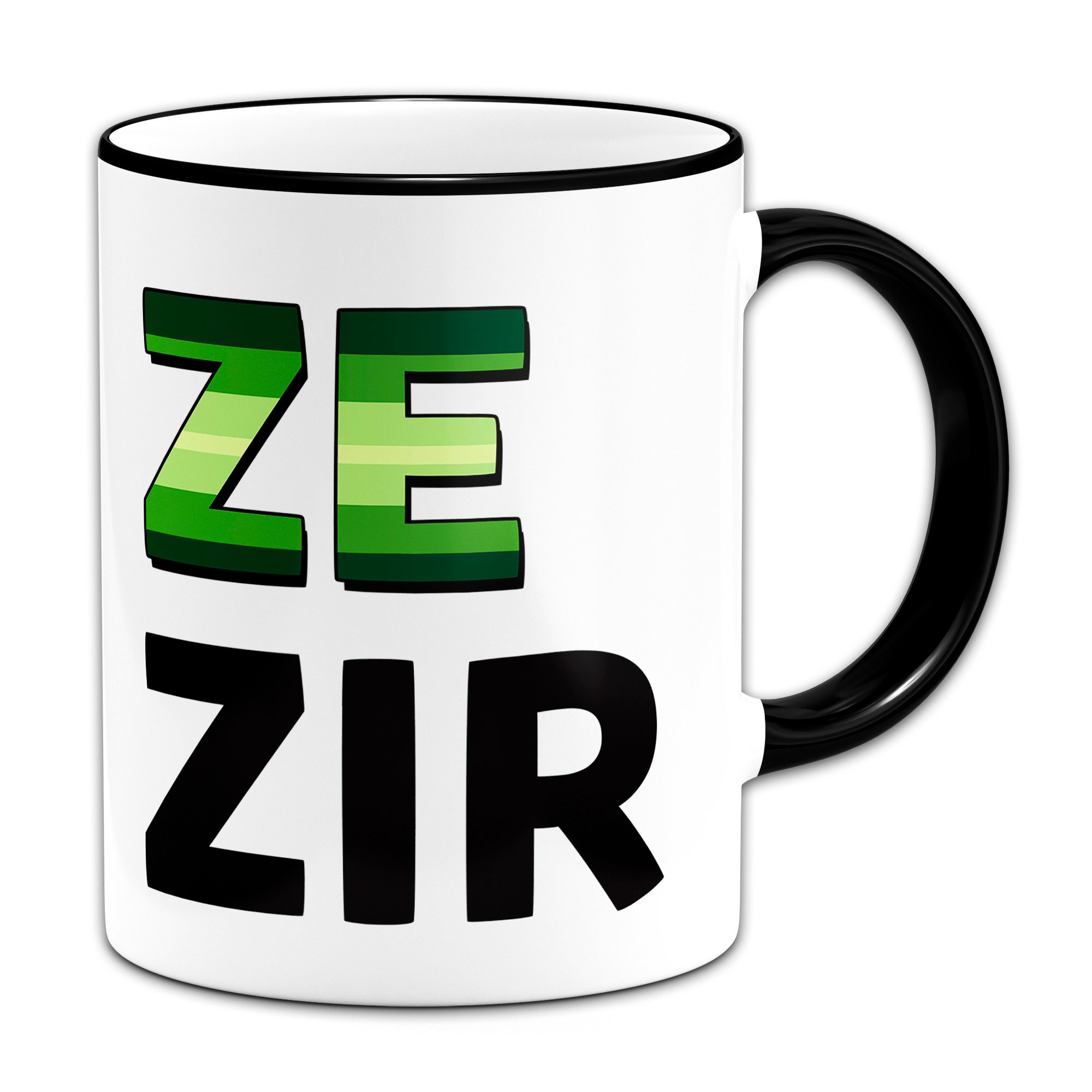 Ze/zir Pronoun Flag Novelty Gift Mug variation - Etsy