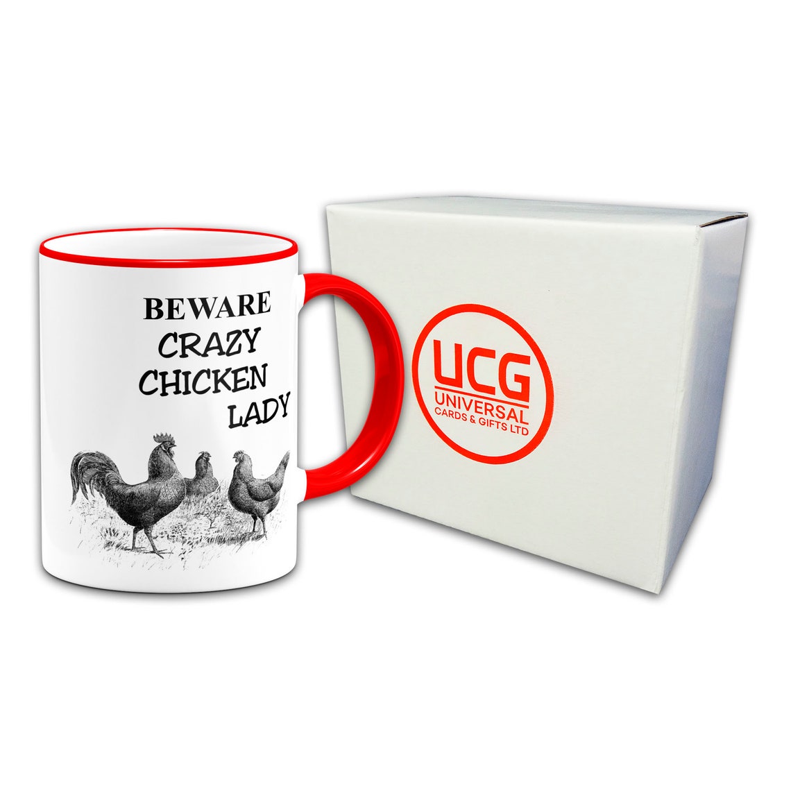 Crazy Chicken Lady Funny Novelty Gift Mug Variation - Etsy UK