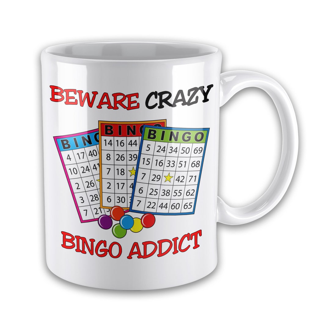 Beware Crazy Bingo Addict Funny Novelty Gift Mug Variation - Etsy