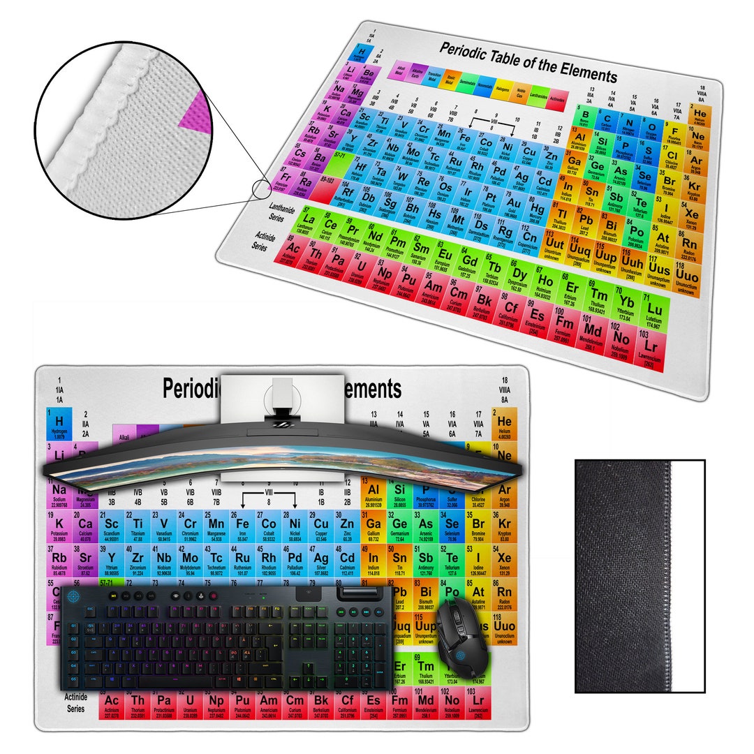 XL Periodic Table of the Elements Computer PC Gaming Mousemat With ...