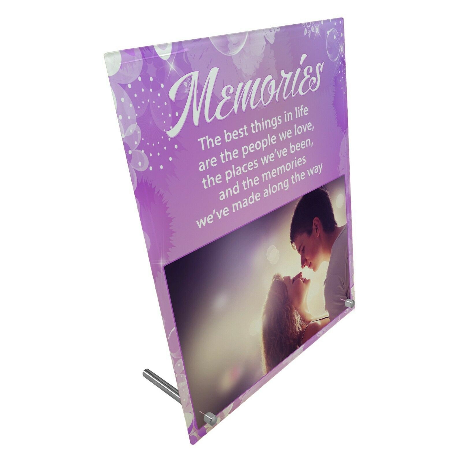 Personalised Memories Printed Glass Large Portrait Frame | Etsy