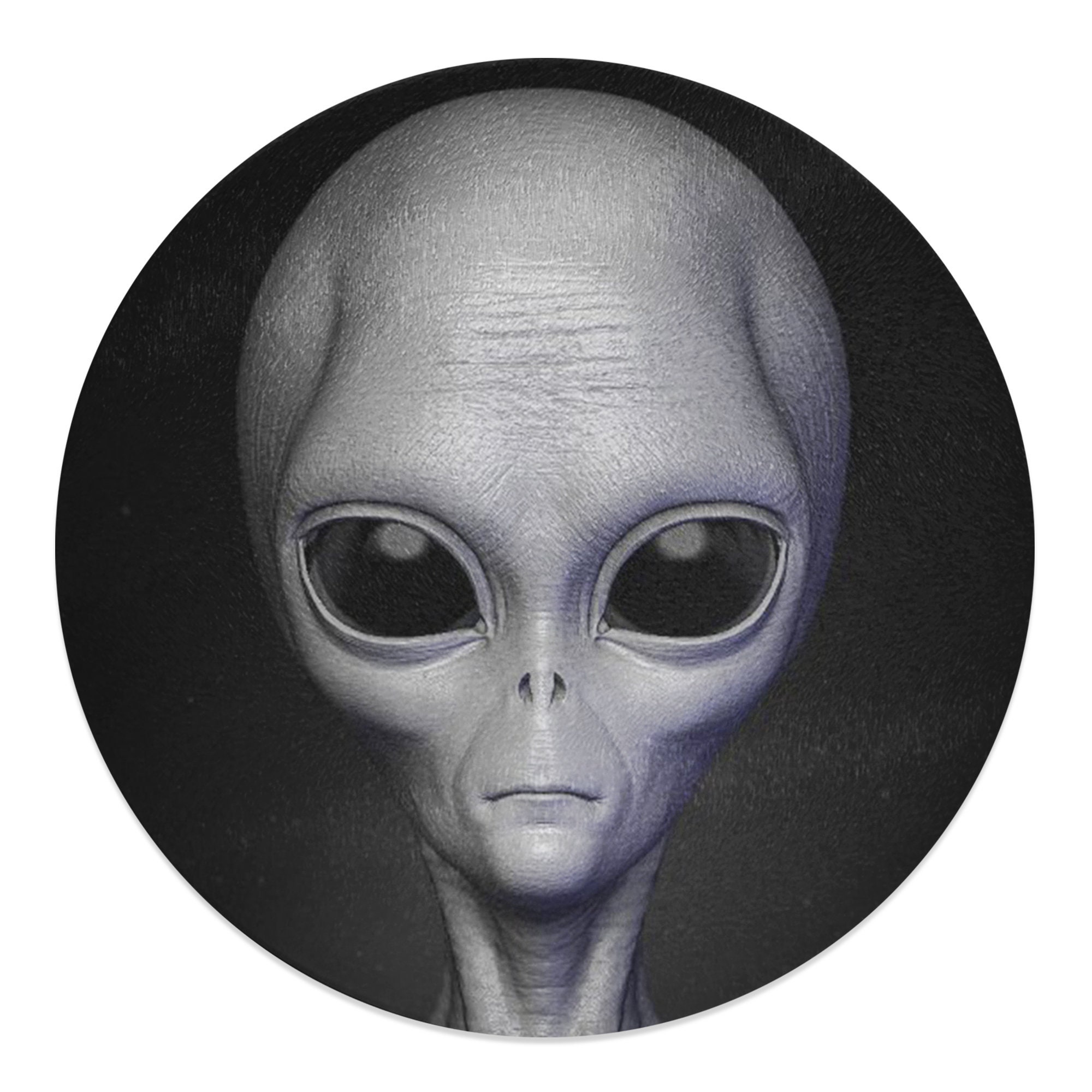 30cm Round Alien Grey Novelty Tempered Glass Chopping Board - Etsy