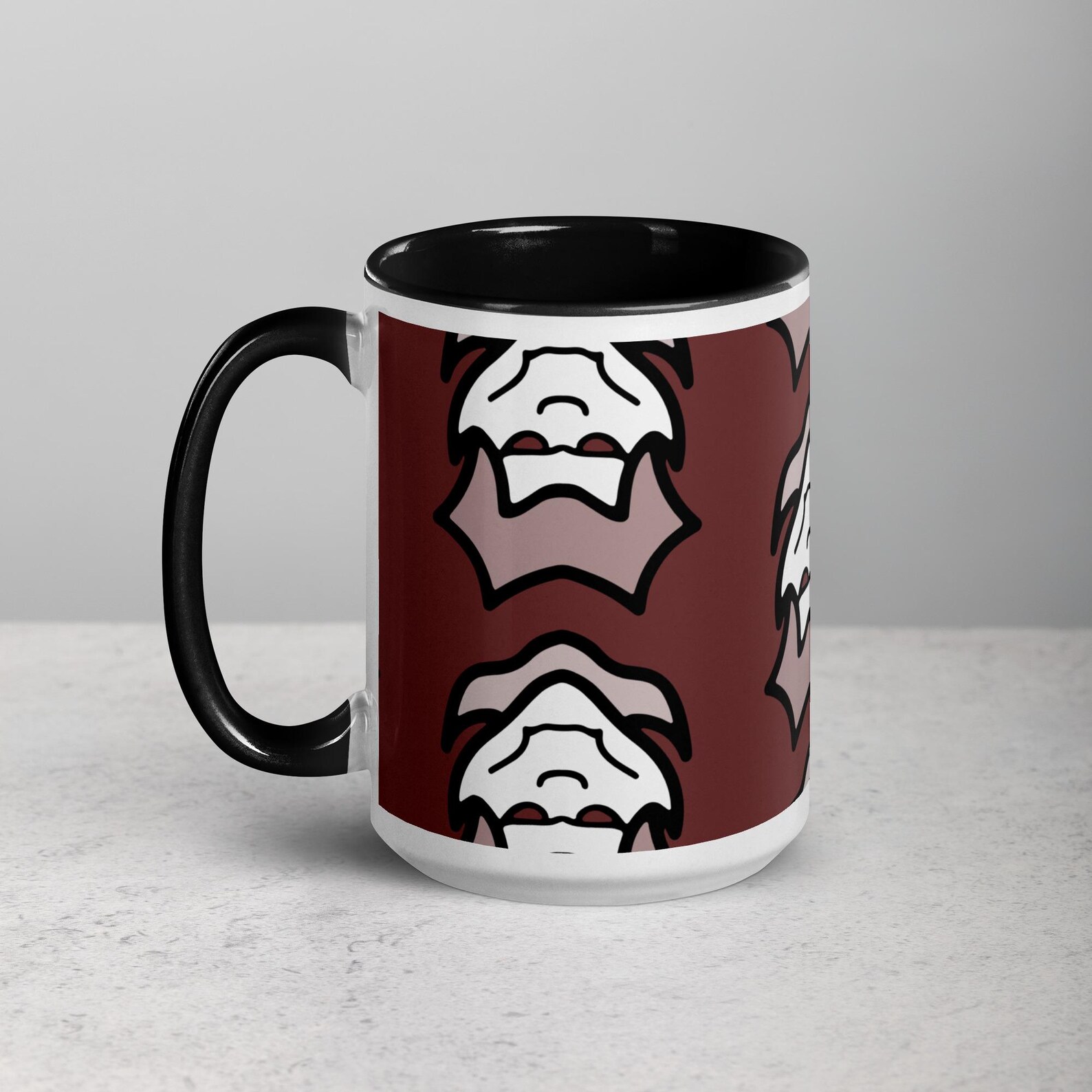 Monsters' Night Vampire Mug With Color Inside - Etsy