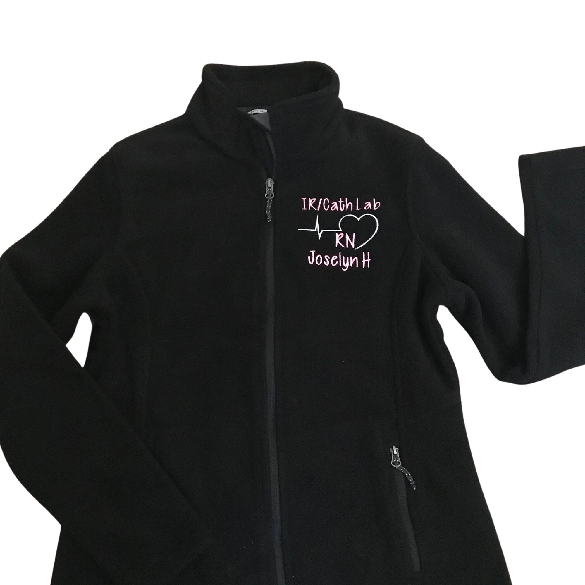IR Cath Lab Jacket. Heartbeat Fleece Jacket RN Jacket MA | Etsy