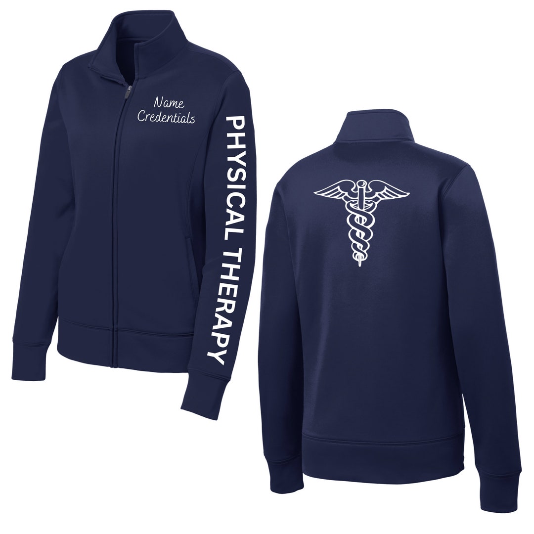Personalized PT Jacket. Physical Therapy Jacket. Caduceus. Polyester ...