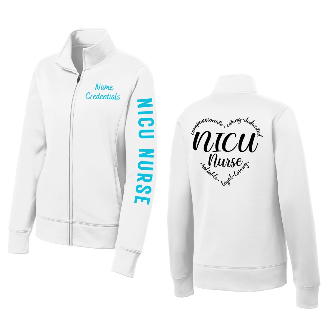 Neonatal ICU. NICU Jacket. NICU Nurse. Heart. Polyester Fleece. Nursing ...