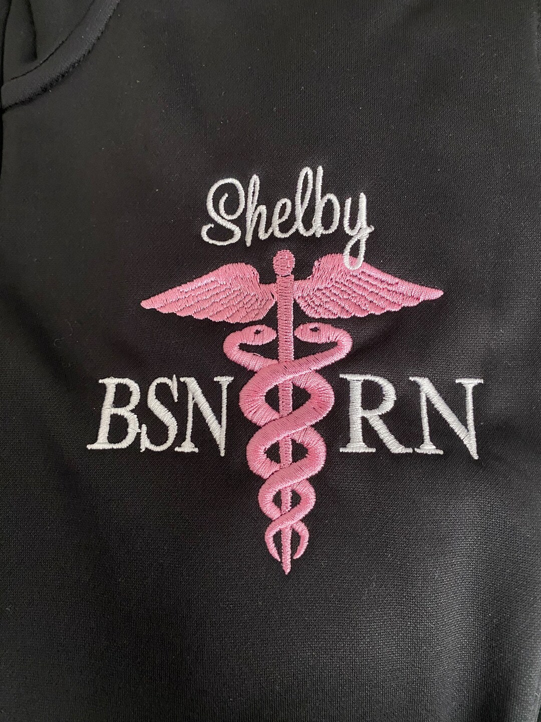 Caduceus Jacket. RN, BSN, Registered Nurse. Polyester Fleece. Nursing ...