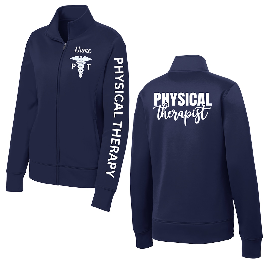Personalized PT Jacket. Physical Therapy Jacket. Caduceus. Polyester ...