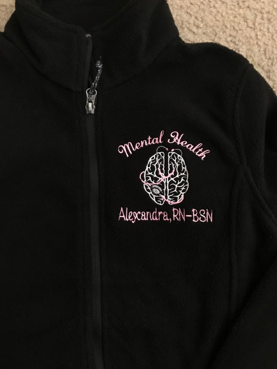 Mental Health Fleece Jacket Mental Health Nurse | Etsy