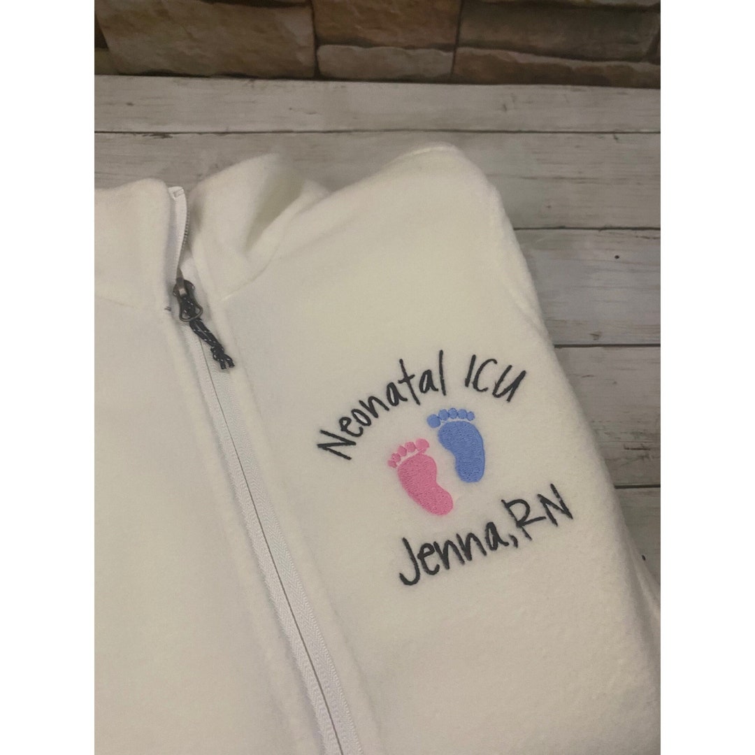 Neonatal ICU Jacket, NICU Nurse Jacket, Infant Footprints Jacket - Etsy