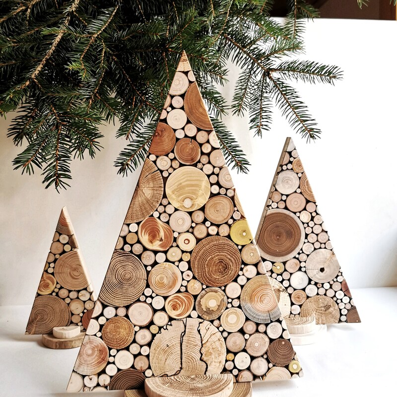 Wooden Tree Decor - Etsy