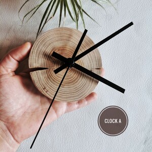 Unique Silent Wooden Clock/ Simple Modern Clock for Wall/ Small Wood ...