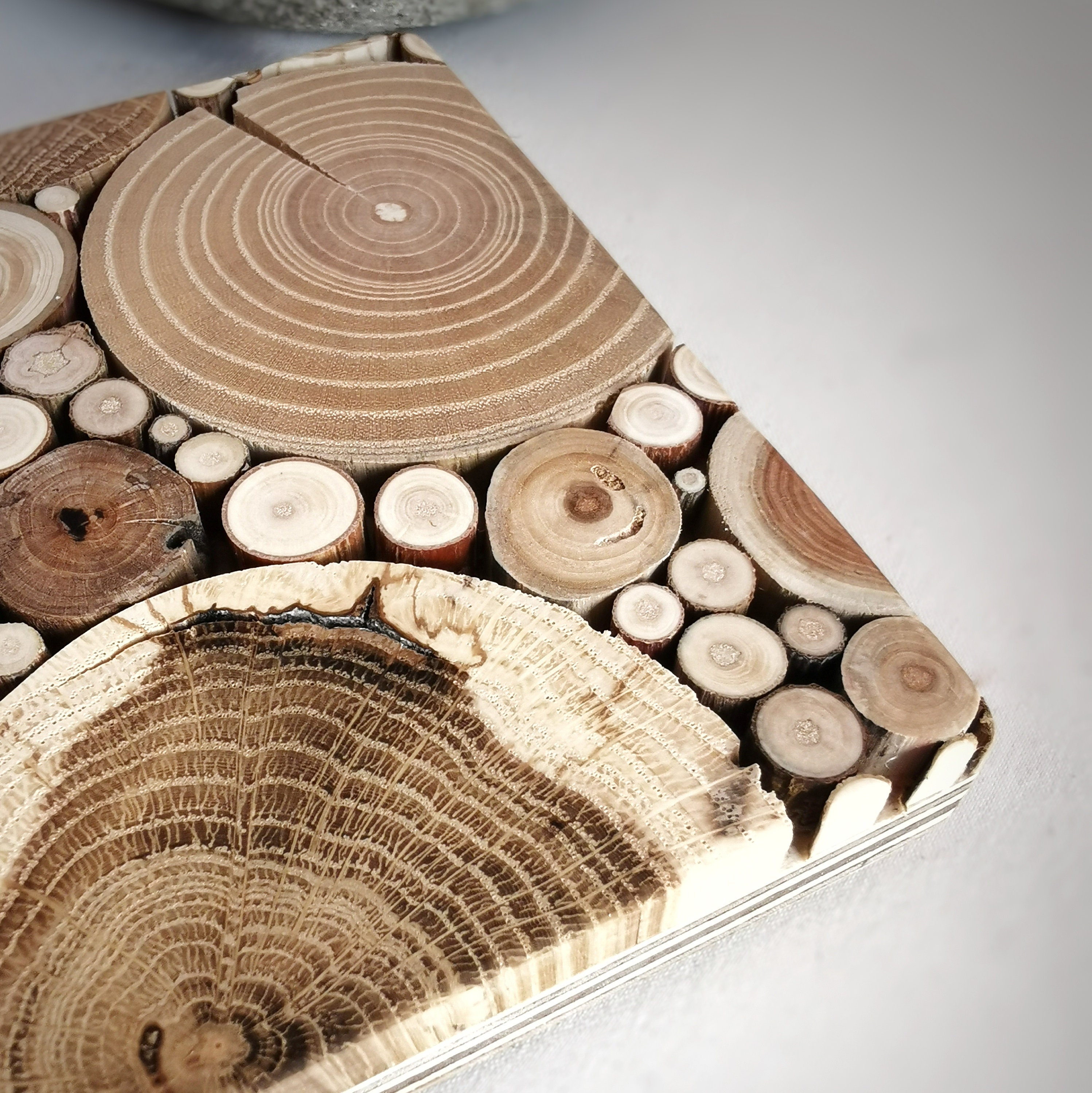 Diamond Shape Wooden Mosaic/ Home Office Wood Wall Art/ | Etsy