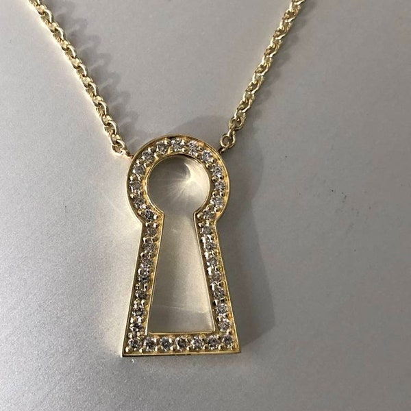 Keyhole Necklace - Etsy
