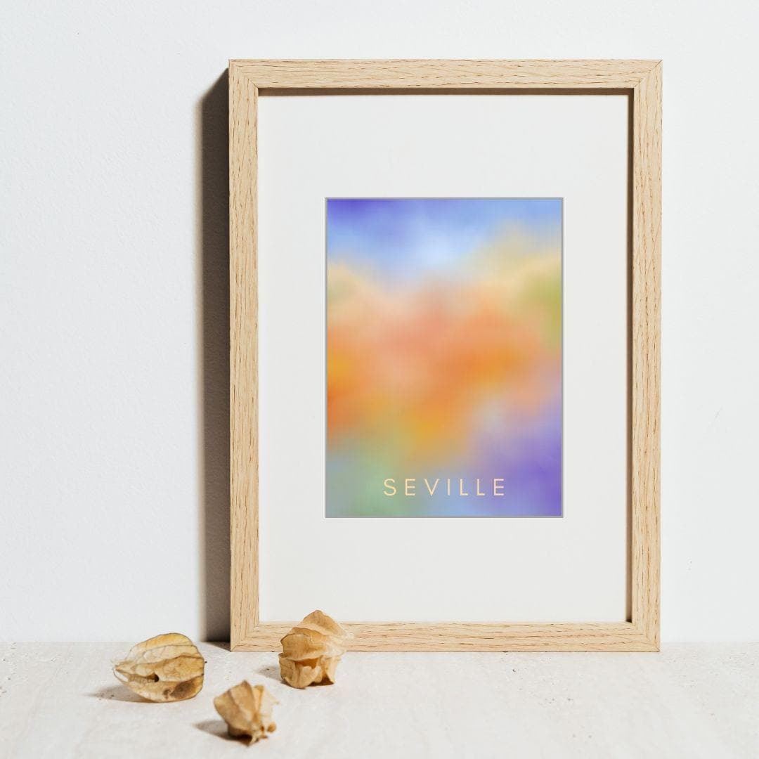 The Colours of Seville | Abstract Art Print | A4 & A3 Sizes - Etsy