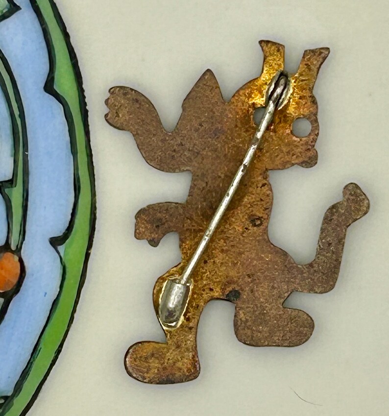 Vintage Antique Krazy Kat Lapel Pin Badge Brooch Black Cartoon Comic ...