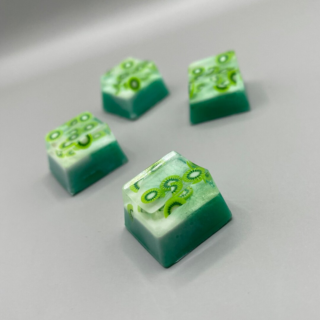 Handmade Keycaps "kiwi" Made From HQ Epoxy Resin for Mechanical ...