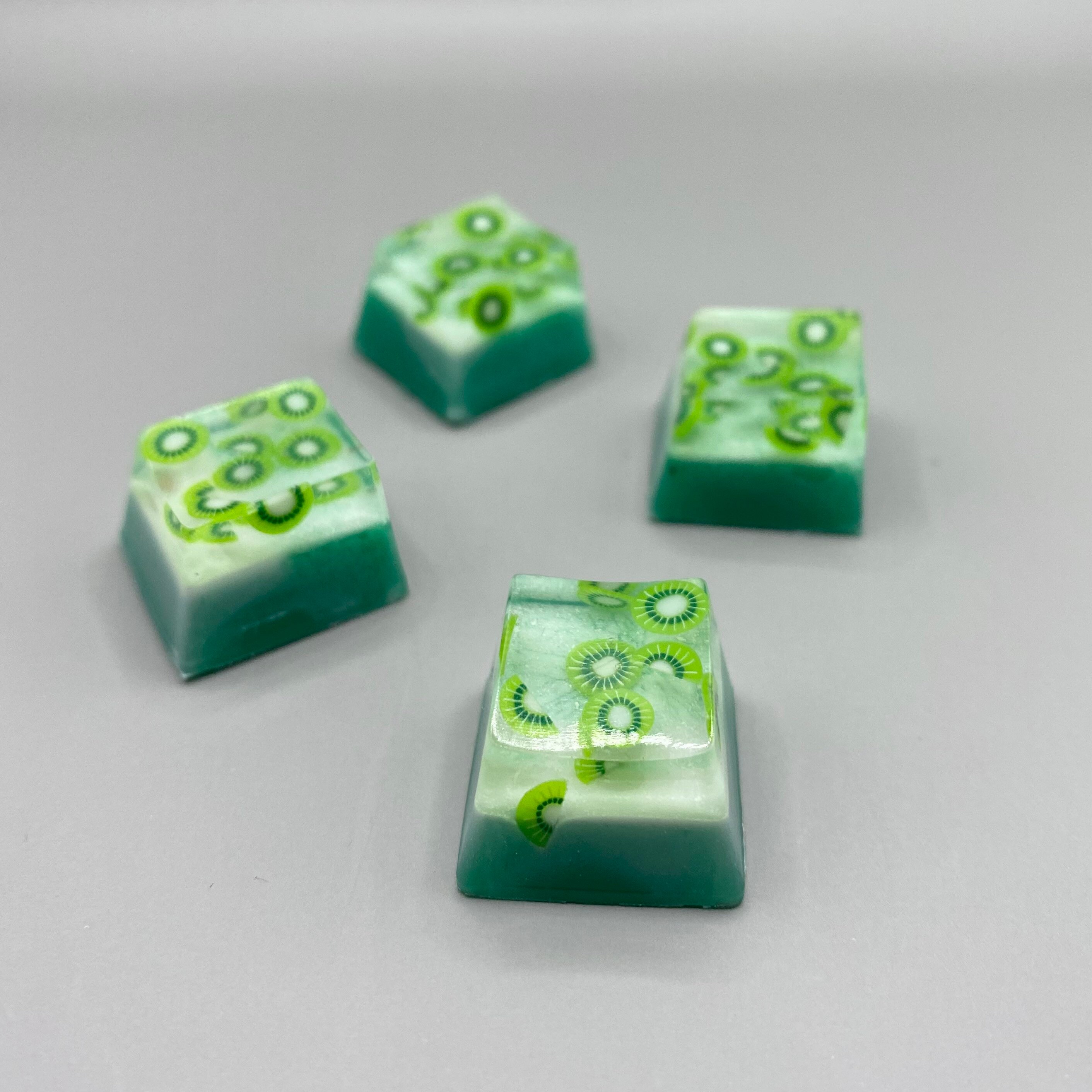 Handmade Keycaps "kiwi" Made From HQ Epoxy Resin for Mechanical ...