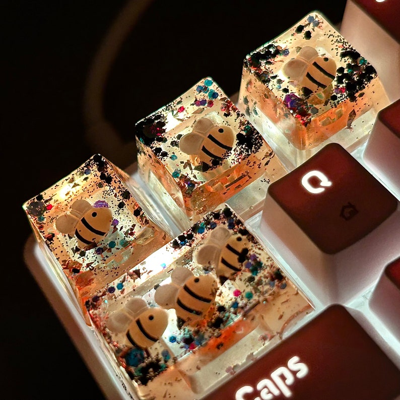 Handmade Keycaps honeybee Made From HQ Epoxy Resin for Mechanical ...