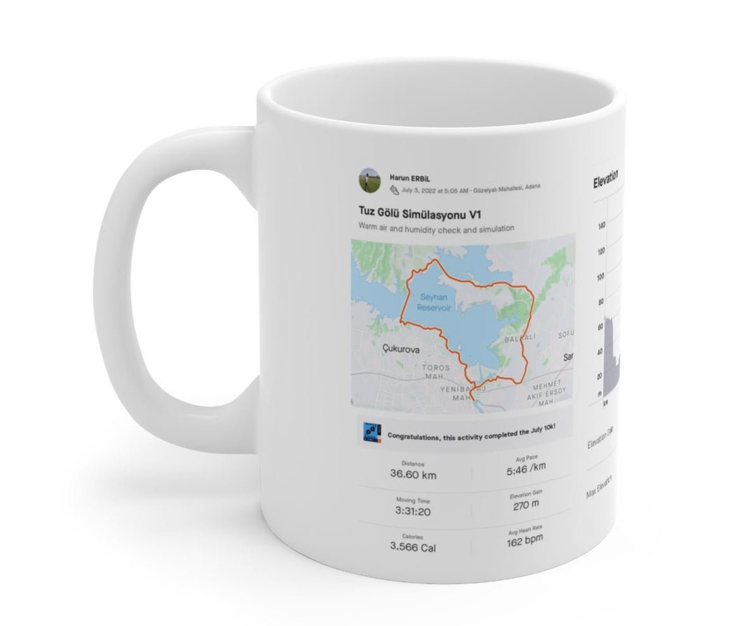 Runners Gift MUG Strava Runner Cyclist Customized Mug - Etsy