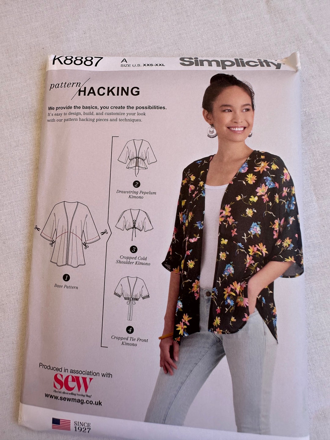 Simplicity K8887 Sewing Pattern for Kimono With Options for Design ...