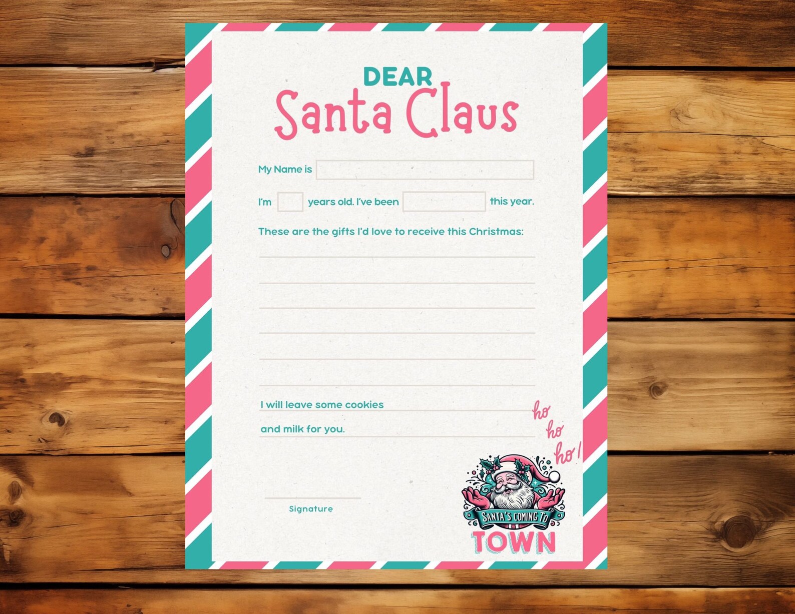 Letter to Santa Printable, Santa Letters, Dear Santa, Santa Mail ...