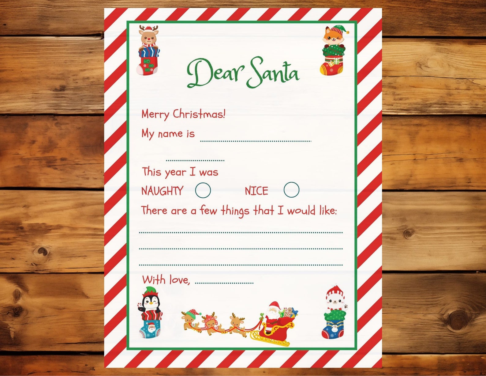 Letter to Santa Printable, Santa Letters, Dear Santa, Santa Mail ...