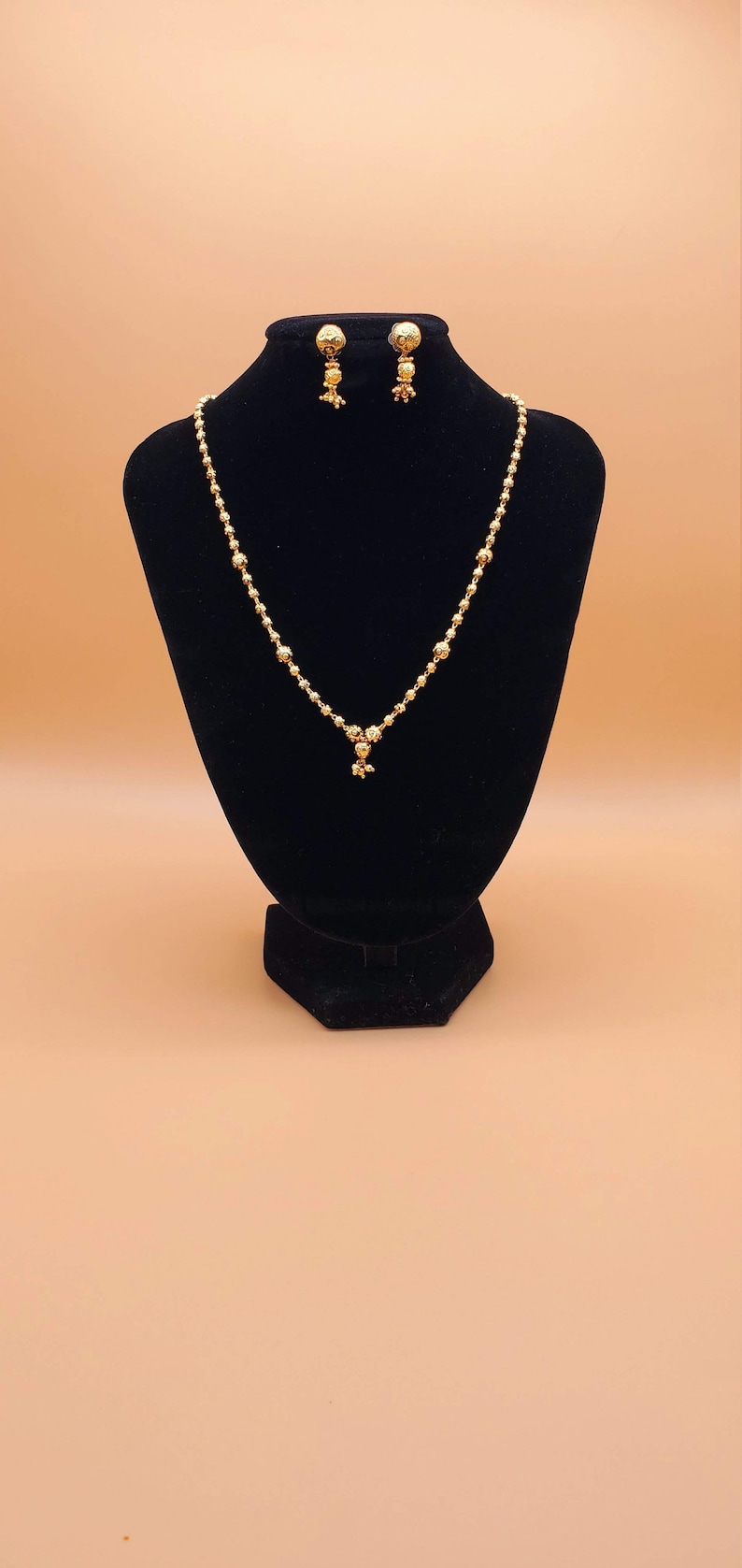 Gold Mala Chain/beaded Necklace/indian Jewelry/goldplated Chain/mohan ...