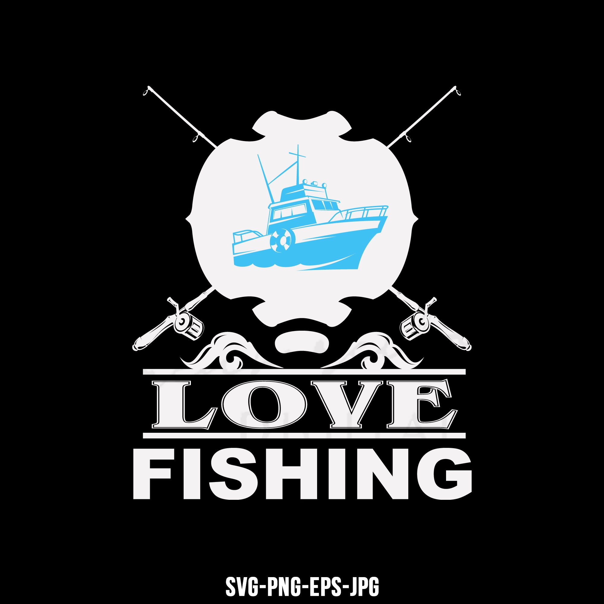 Fishing Svg Design Love Fishing Svg Fishing Svg for Cricut Fishing Svg ...