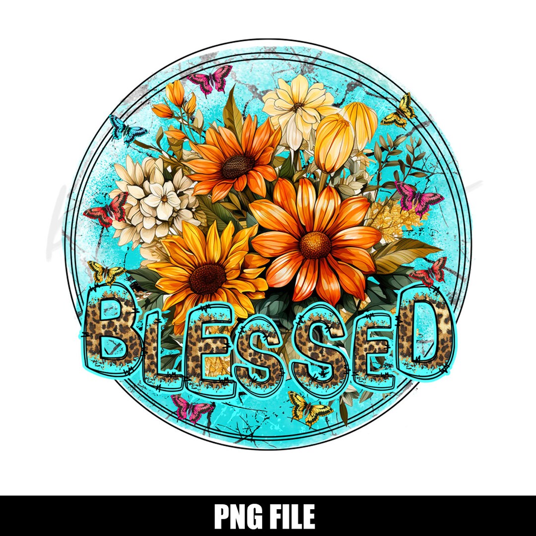 Blessed Png, Blessed Flower Png Design, Floral Png, Blesses Clipart ...
