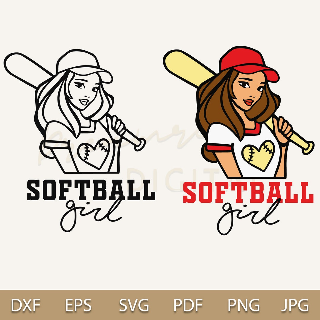 Softball Svg Softball Girl Svg Baseball Monogram Svg Baseball Team