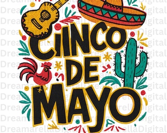 Cinco Cinco Cinco De Mayo Png Sublimation Design, Mexican Day Png, Mexican Png, Cinco De Mayo ...