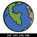 Planet Earth SVG, Planet SVG, Layered Earth SVG, World Svg, Earth Svg ...