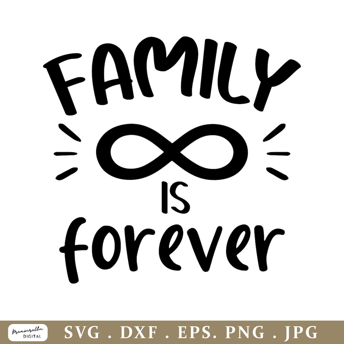 Family is Forever Svg Family Sign Clipart Family Wall Art Decor Png ...