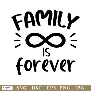 Family is Forever Svg Family Sign Clipart Family Wall Art Decor Png ...