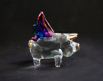 Purple Flying Pig - Etsy