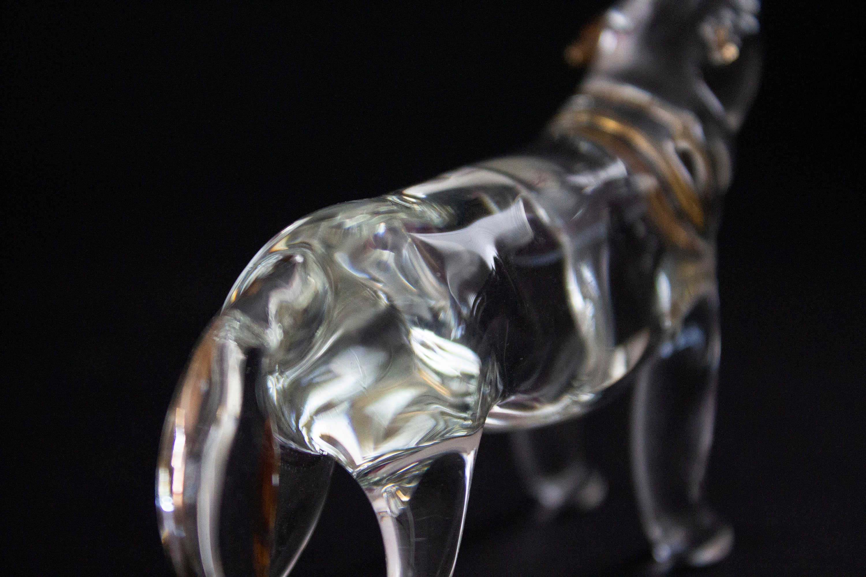 Howling Standing Wolf With 22 Karat Gold Plated Accents - Etsy