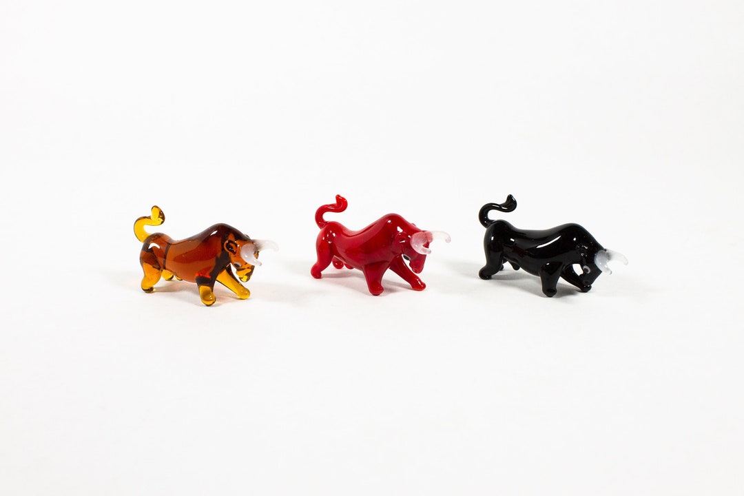 Miniature Three-colored Bulls - Etsy