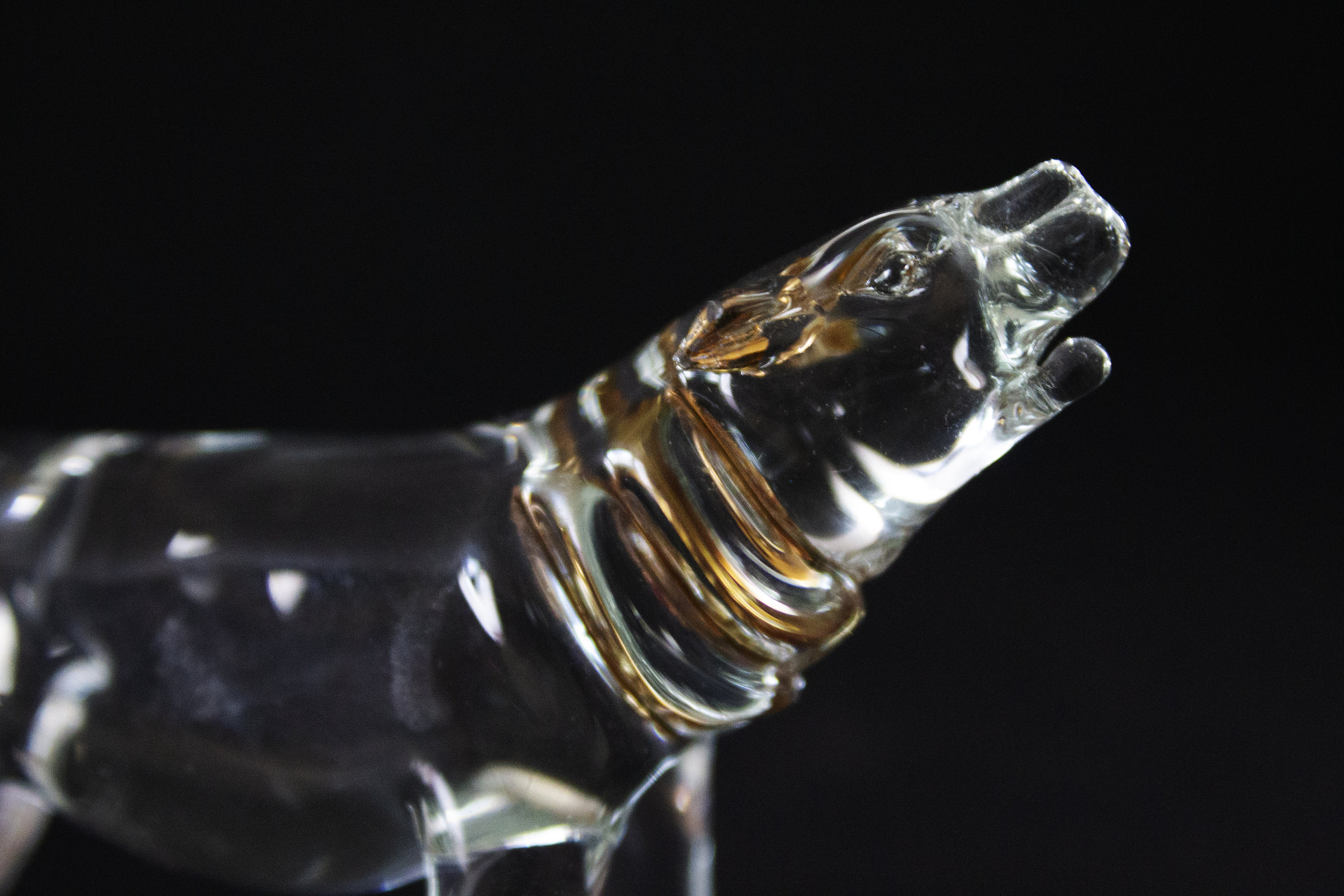 Howling Standing Wolf With 22 Karat Gold Plated Accents - Etsy