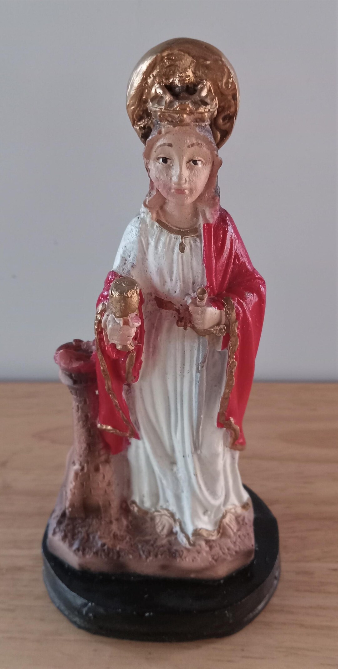 Snt. Barbara Statue 5"/made in Peru/free Shipping - Etsy