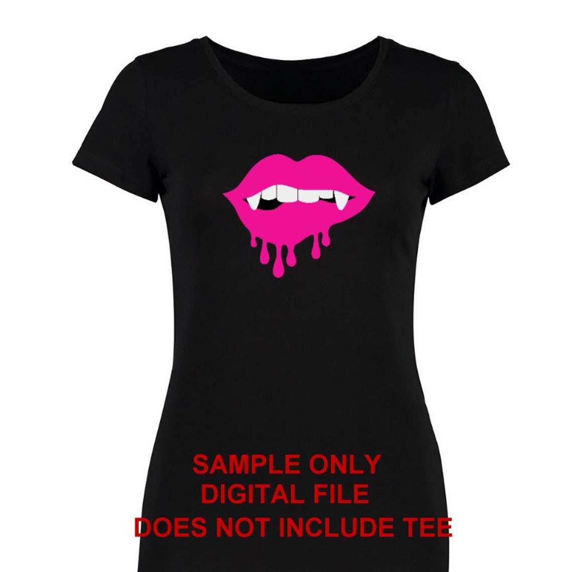 Lips Drip SVG File Vampire Lip Bite - Etsy